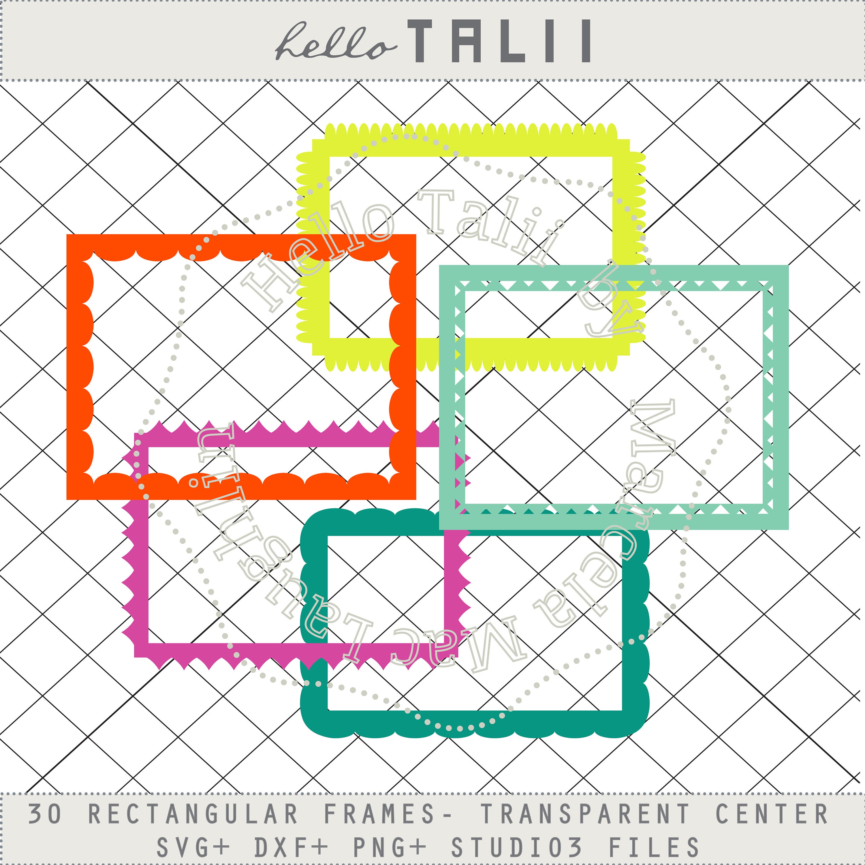 RECTANGULAR Frames BUNDLE SVG Cut Files 30 Digital Frames - Etsy