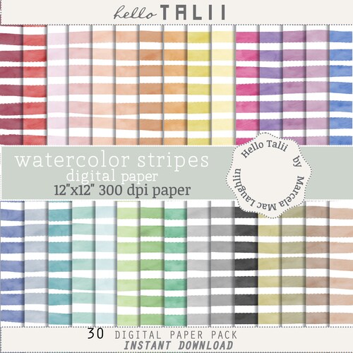 WATERCOLOR NEUTRAL COLORS Digital Paper Neutral and Pastel - Etsy