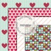 Sweet Valentine DIGITAL PAPER PACK- Hearts Stripes and Dots Backgrounds ...