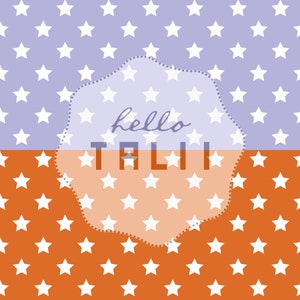 STARS Digital Paper Big White Stars on Bright Rainbow - Etsy