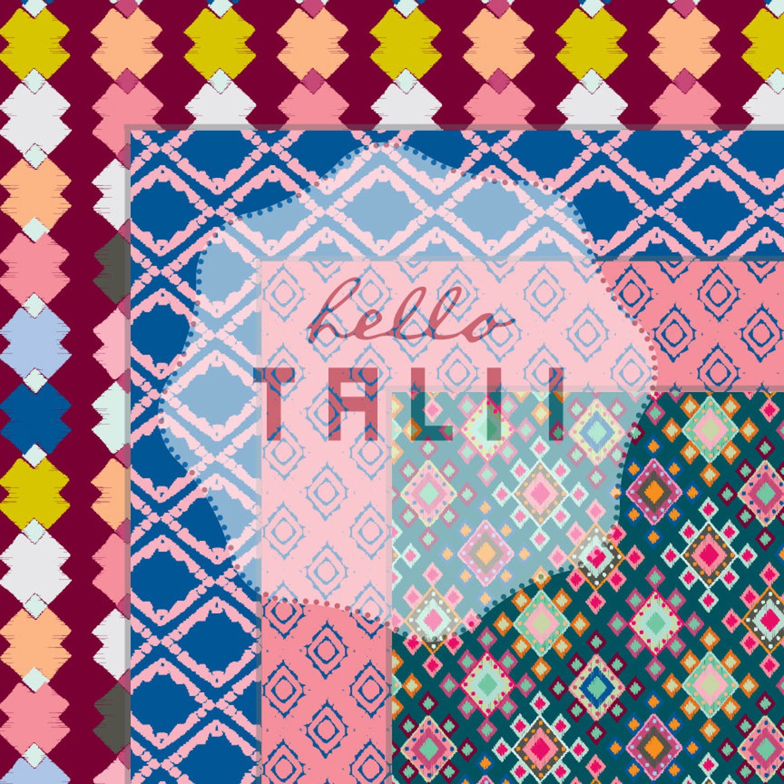 Tribal Digital Paper TRIBAL PATTERNS- Aztec Digital Paper Tribal Decor ...