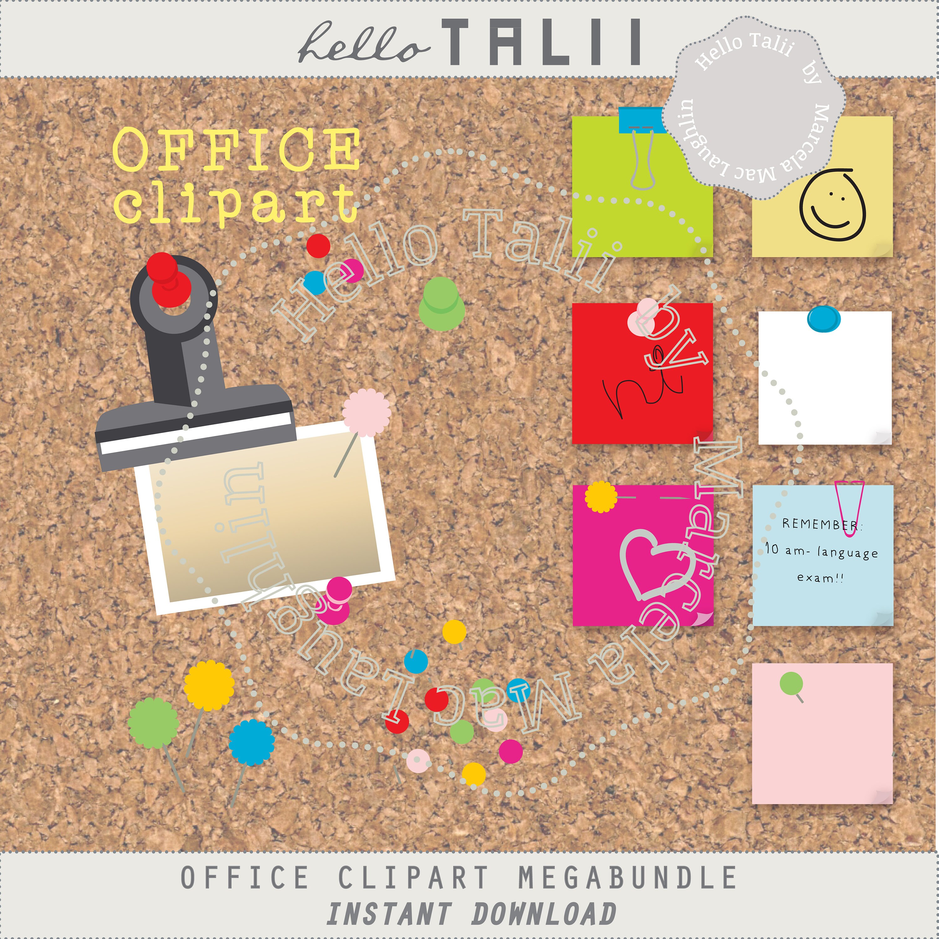 Office CLIPART Megabundle Back to School 100 Clip Art Files - Etsy