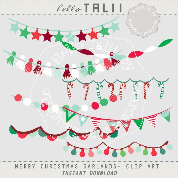 Garland Clip Art - Etsy