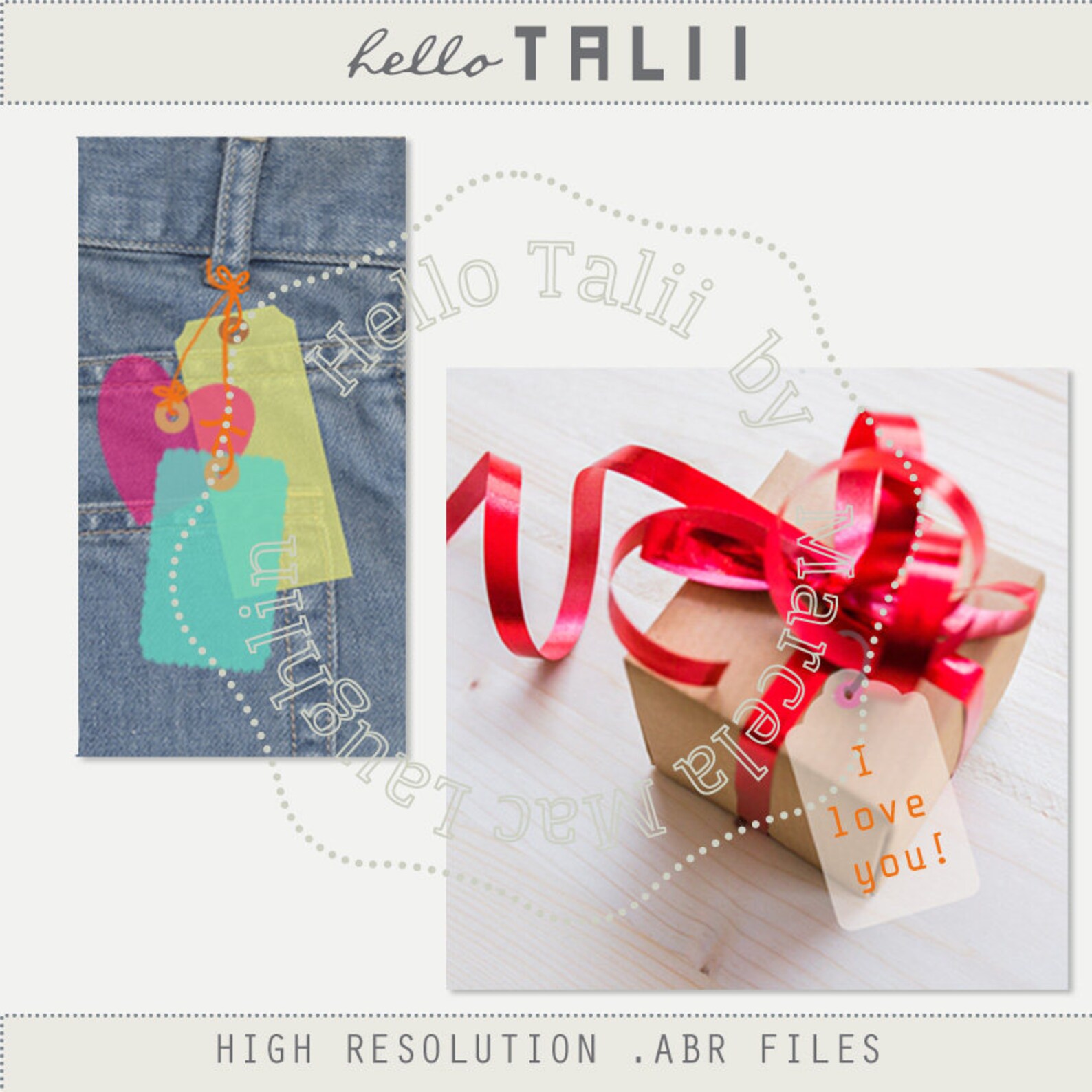 Tags PHOTOSHOP BRUSHES- 30 Tags High Quality ABR File Digital Tags ...