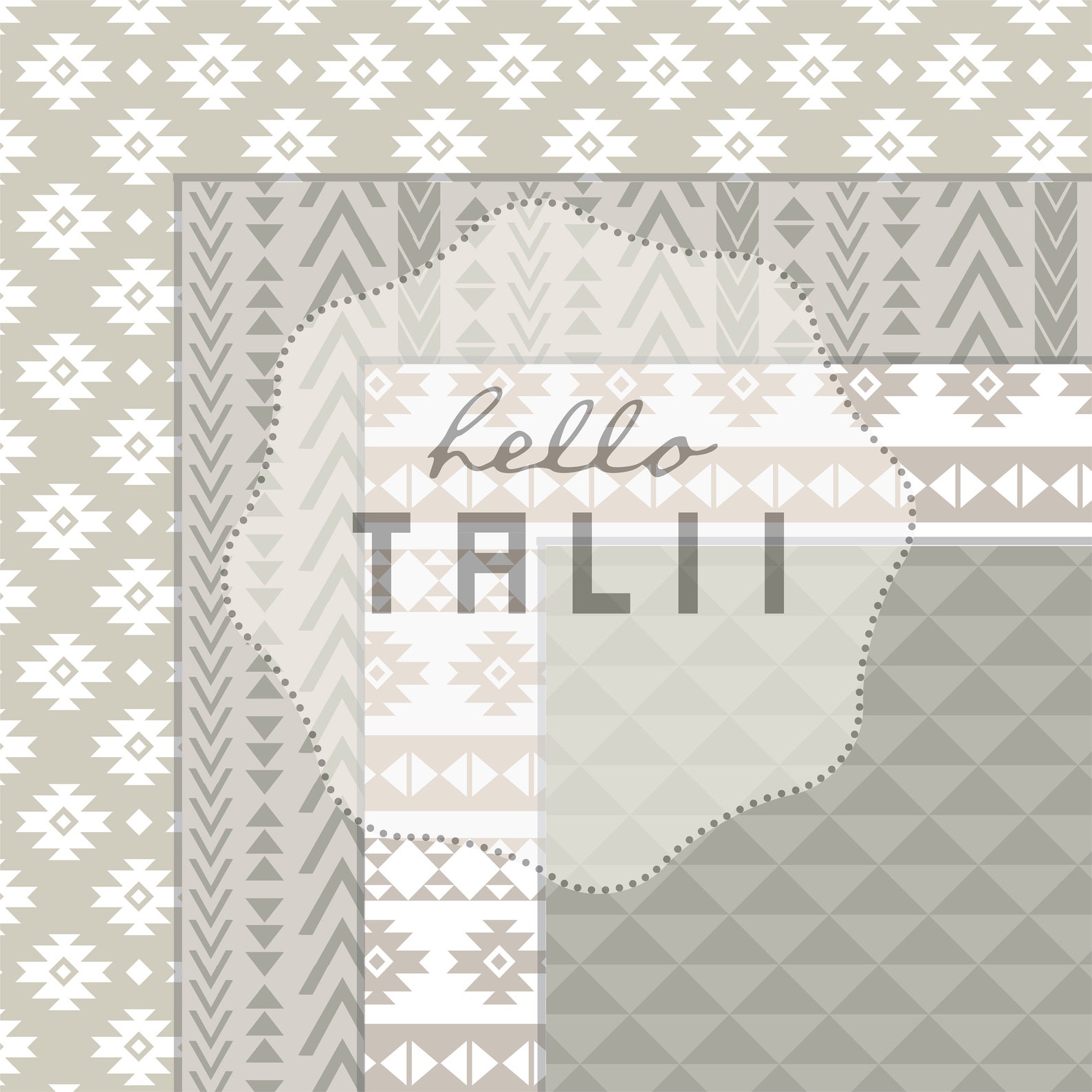 NEUTRAL TRIBAL Digital Paper Aztec Digital Backgrounds Arrows - Etsy