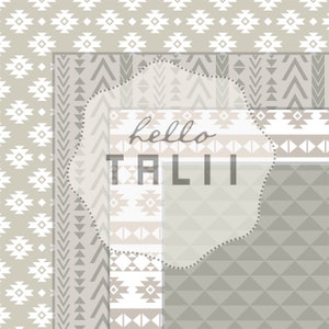 NEUTRAL TRIBAL Digital Paper- Aztec Digital Backgrounds Arrows ...