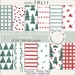 Christmas WATERCOLOR Digital Paper- Red Green White Watercolor Patterns ...