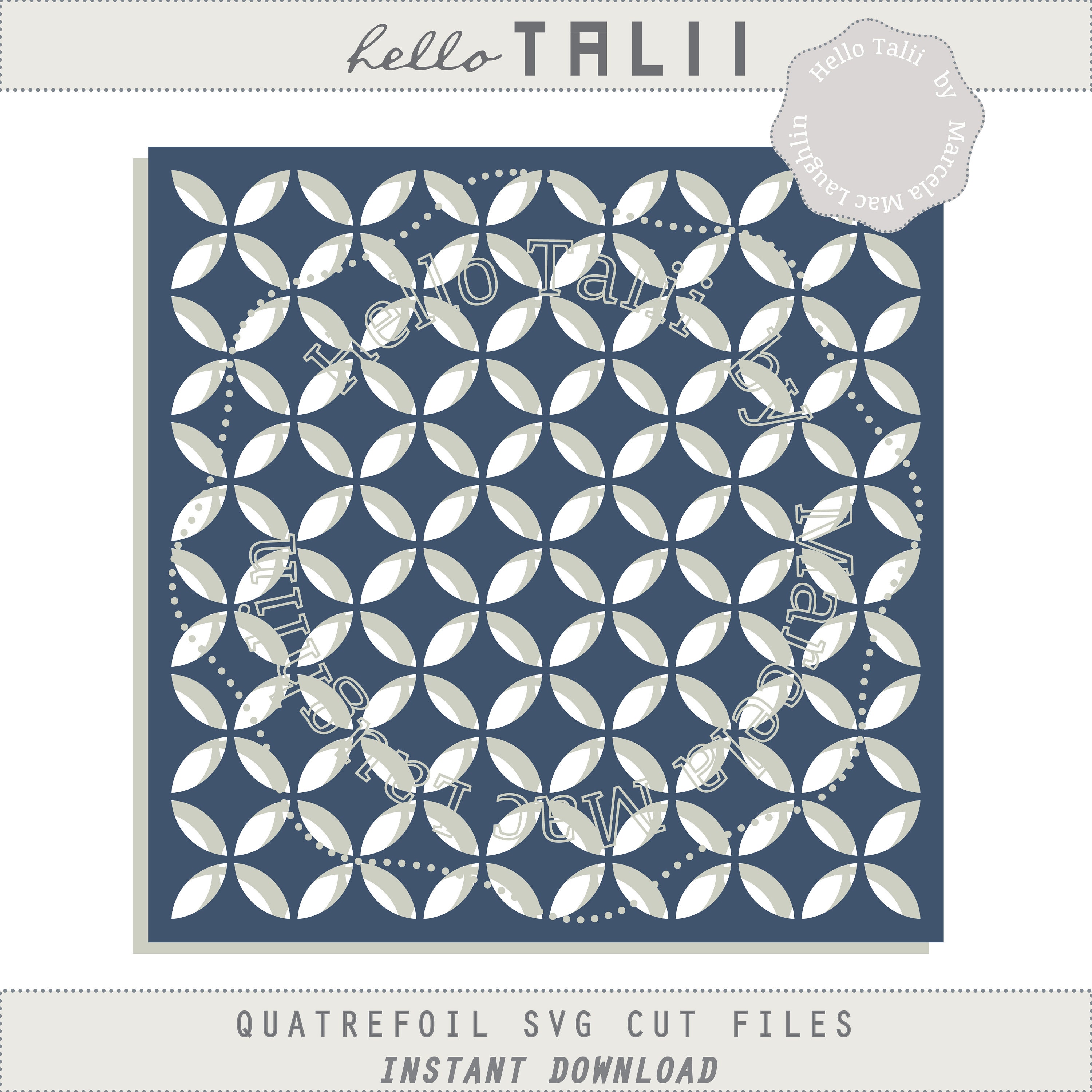 Quatrefoil Stencil Printable