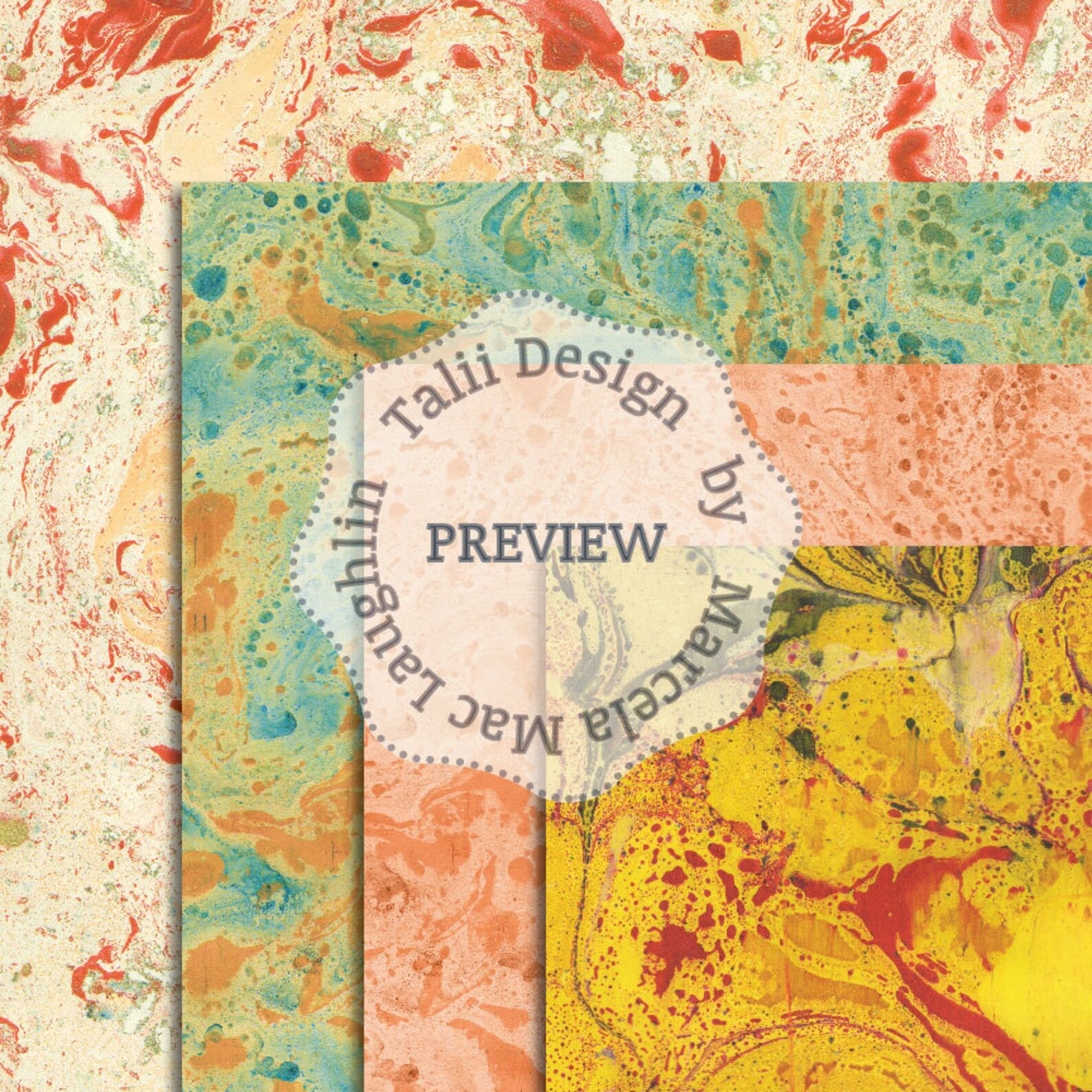 Sunny Marble DIGITAL PAPER Handmade Marble Paper Bright - Etsy