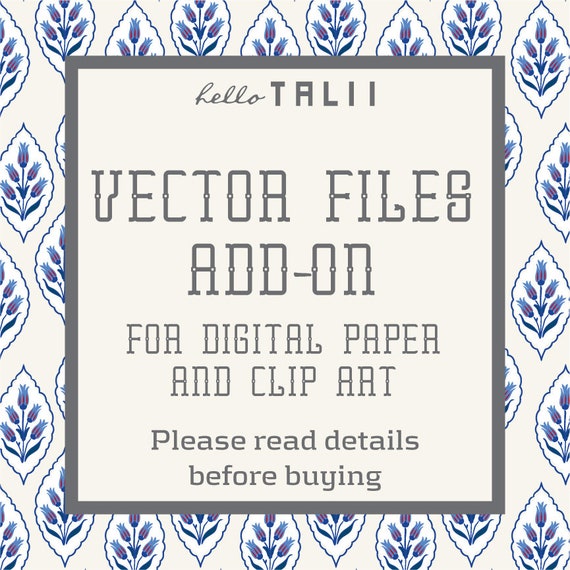 VECTOR Files ADD-ON Vector Add on for Digital Paper or Clip | Etsy