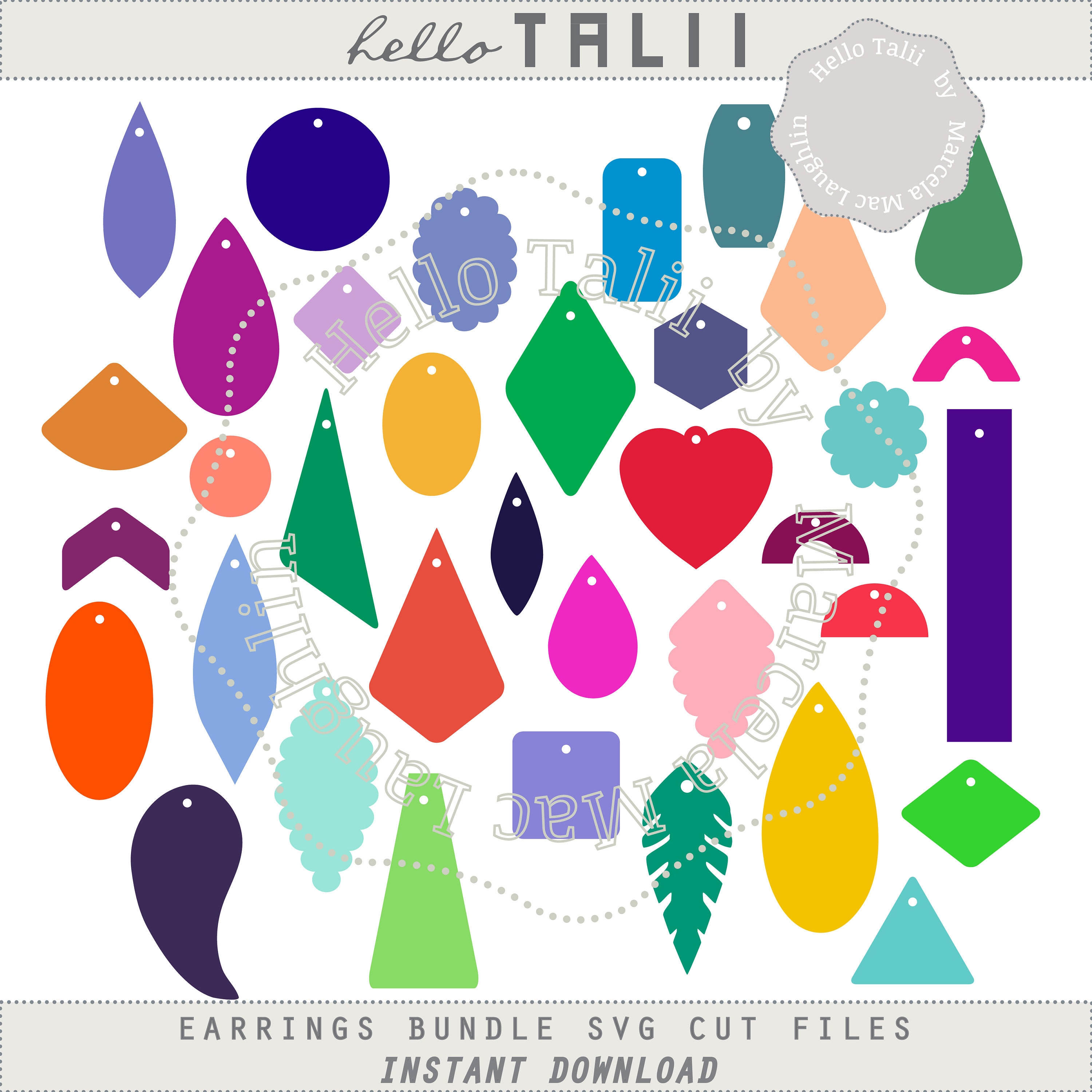 EARRINGS SVG BUNDLE: 150 Earring Cut Files Svg Eps Dxf - Etsy