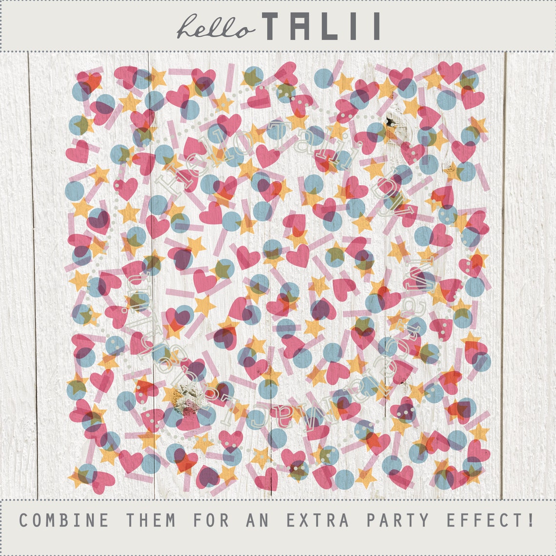 CONFETTI Digital Stencils SVG Cut Files 4 Confetti Party DIY | Etsy