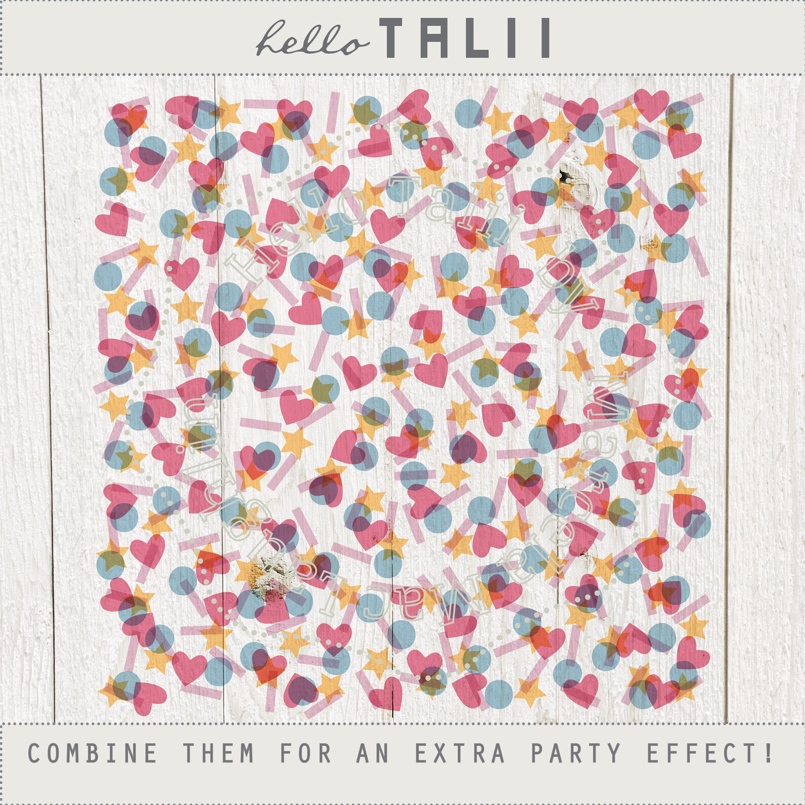 CONFETTI Digital Stencils SVG Cut Files 4 Confetti Party DIY | Etsy