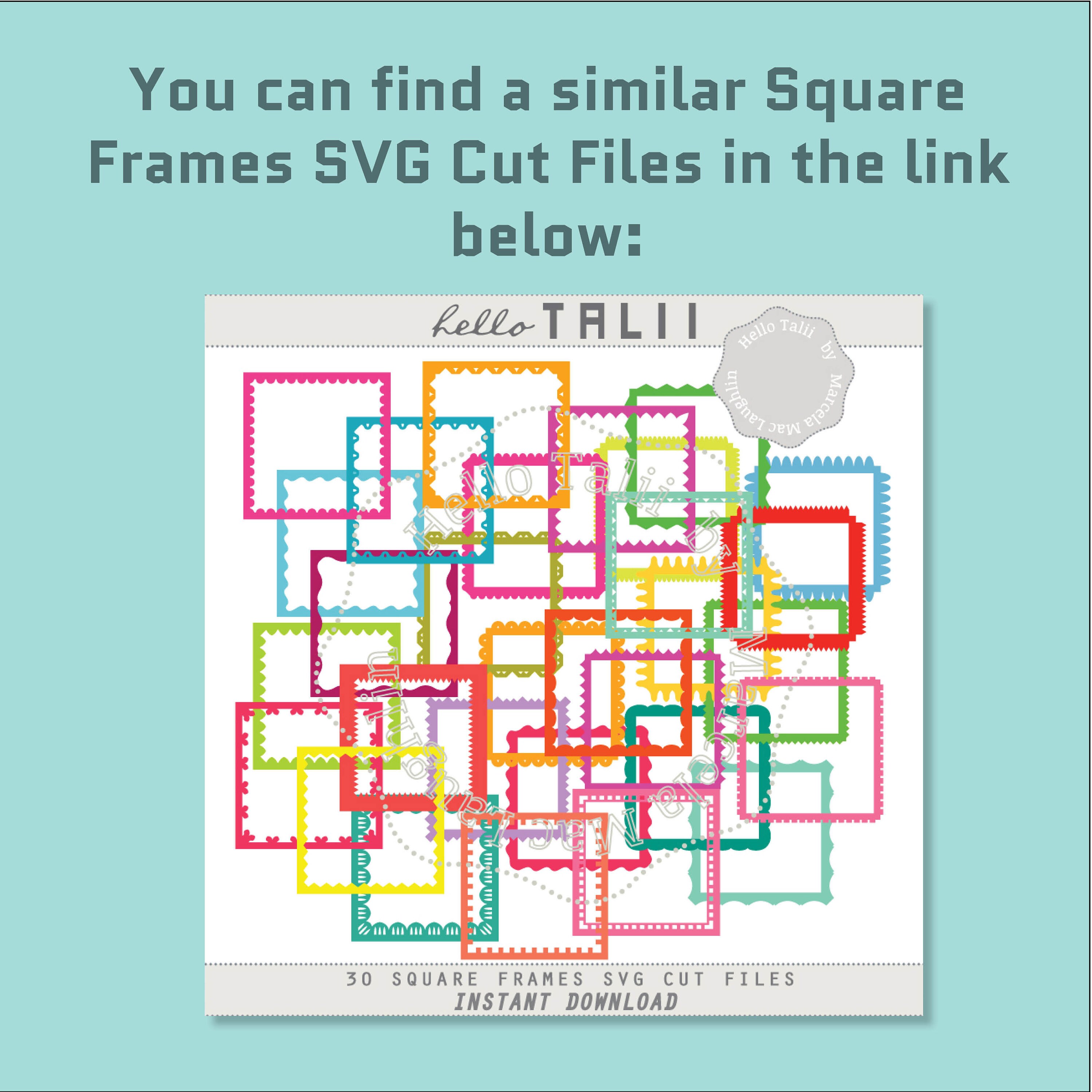 RECTANGULAR Frames BUNDLE SVG Cut Files 30 Digital Frames - Etsy