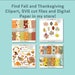 FALL LEAVES Clip Art- 33 Autumn Leaves in Brown Orange Red Green Yellow ...