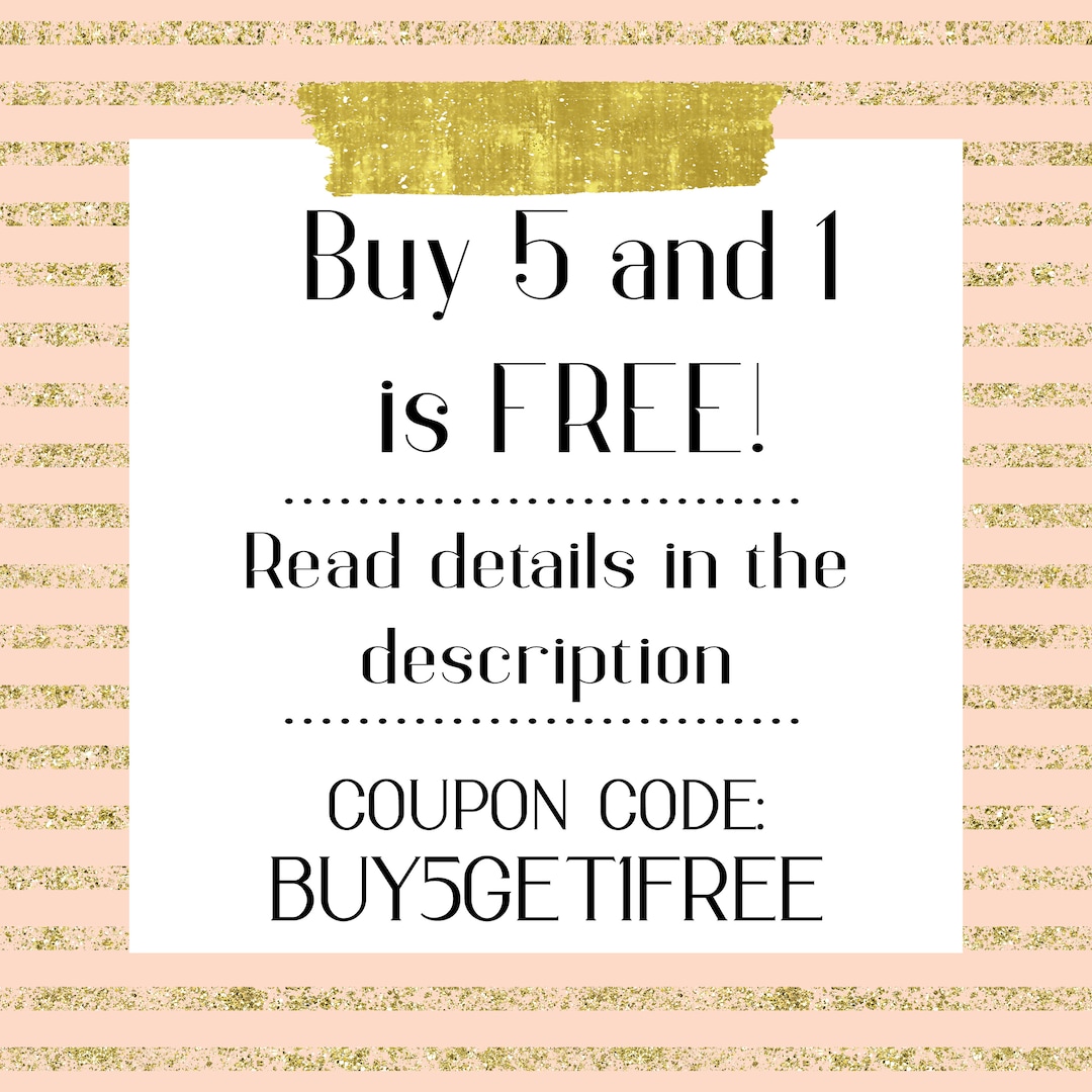 20% Discount COUPON- Buy 5 Items and Get 1 FREE! Please Read the Terms ...