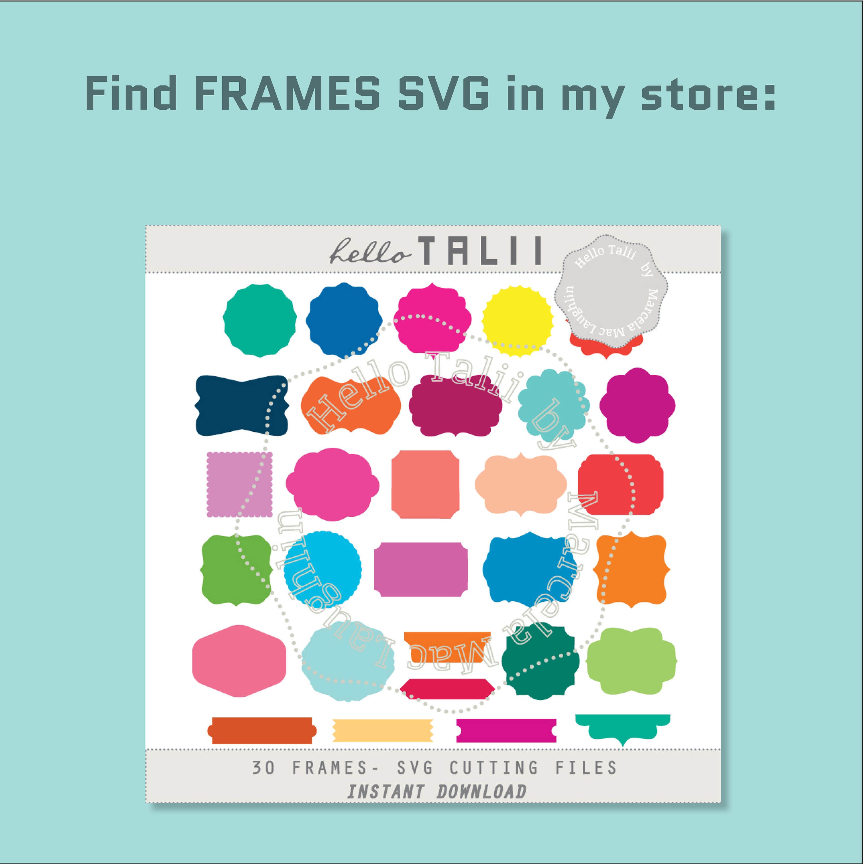 Frames Clipart CORRUGATED CARDBOARD LABELS 16 Fun Labels - Etsy