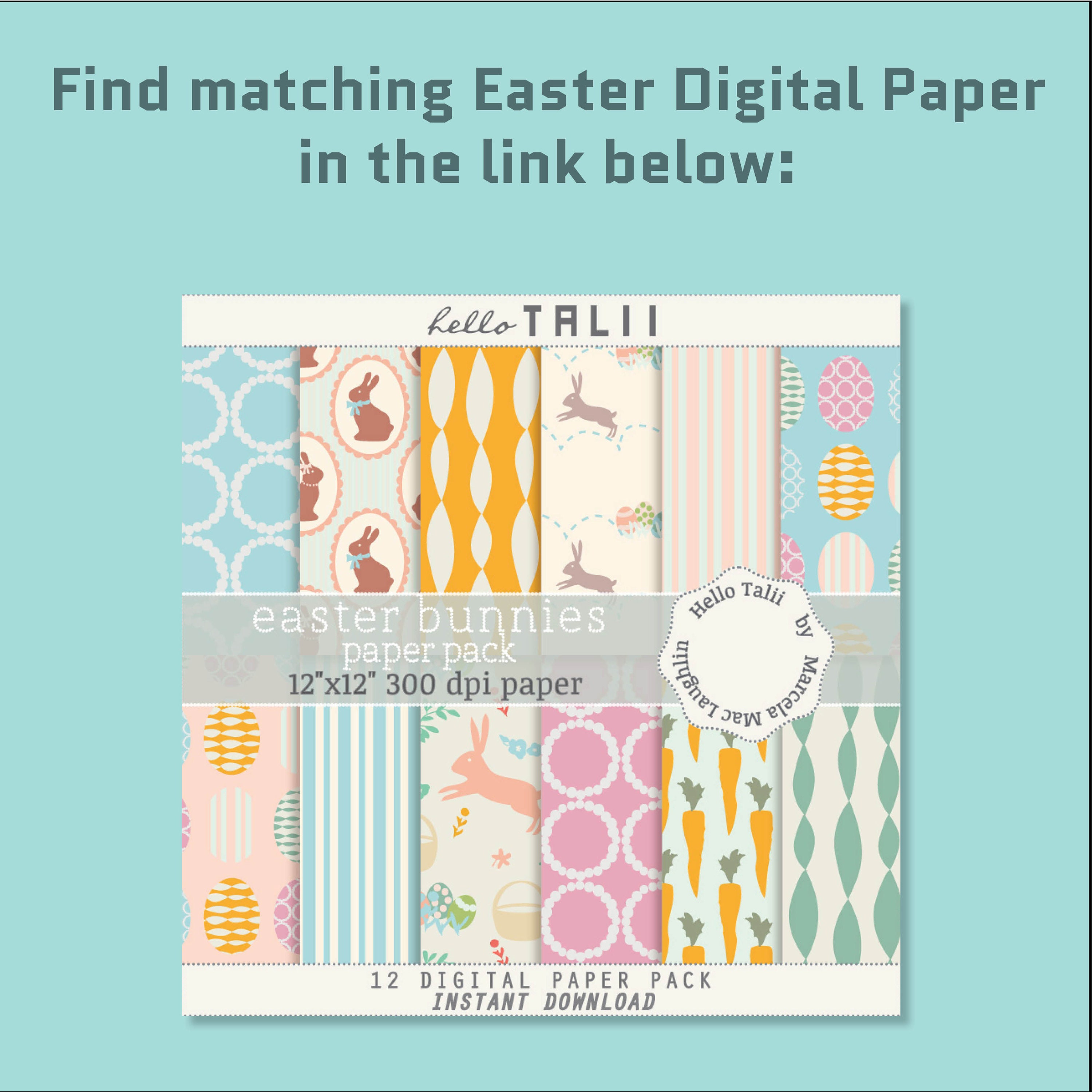 HAPPY EASTER Cupcake Toppers- 2 Inch Circle Digital Collage Sheet ...