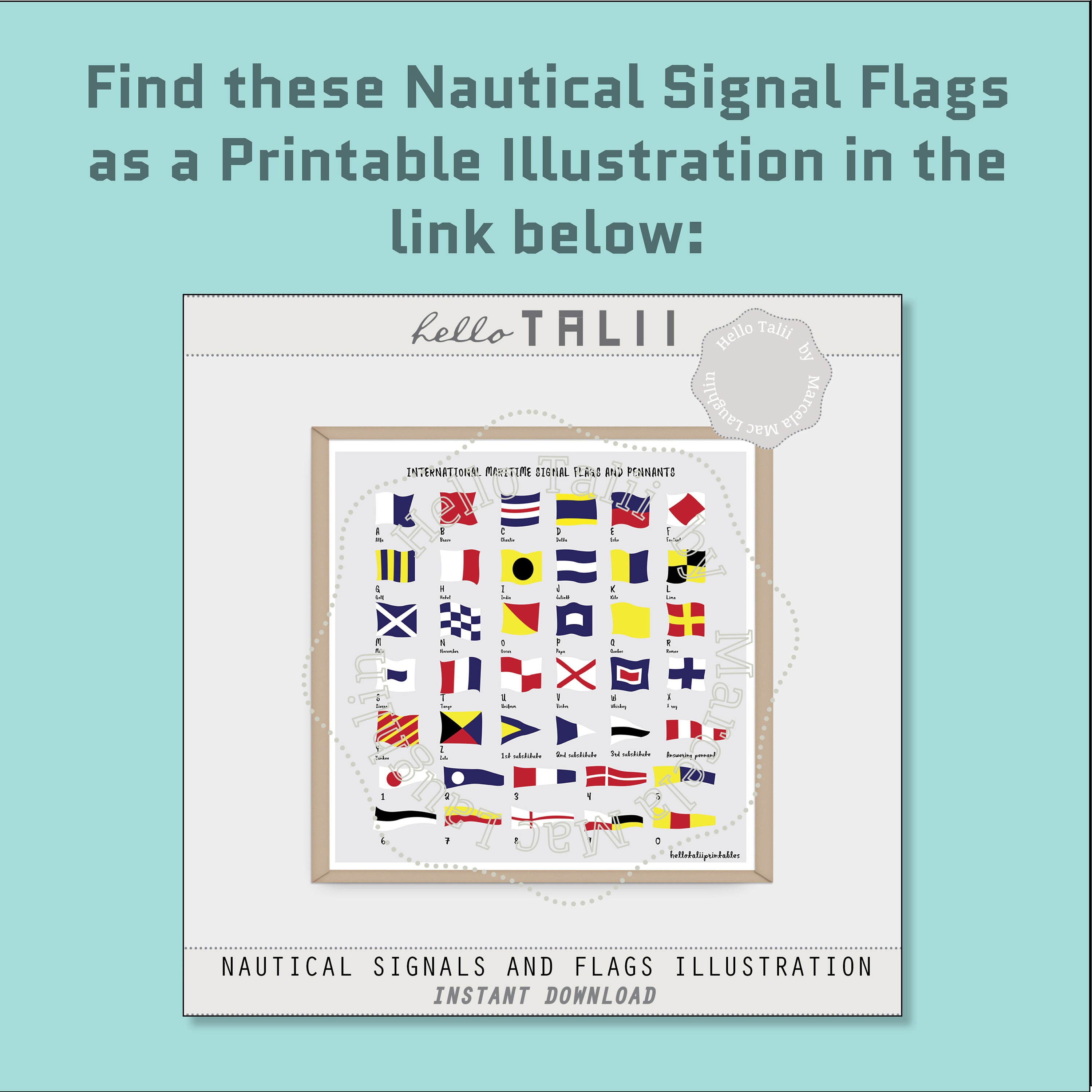 Nautical Flags and Pennants NAUTICAL CLIPART- International Maritime ...