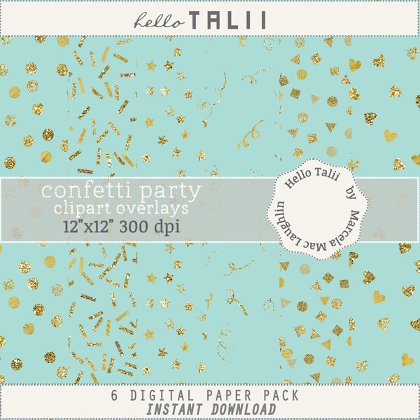 Gold Confetti - Etsy