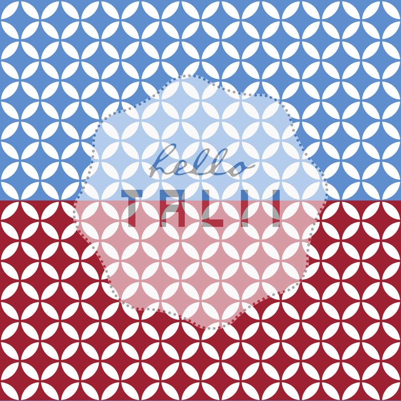 QUATREFOIL DIGITAL PAPER Four Leaf Backgrounds Vintage Retro | Etsy