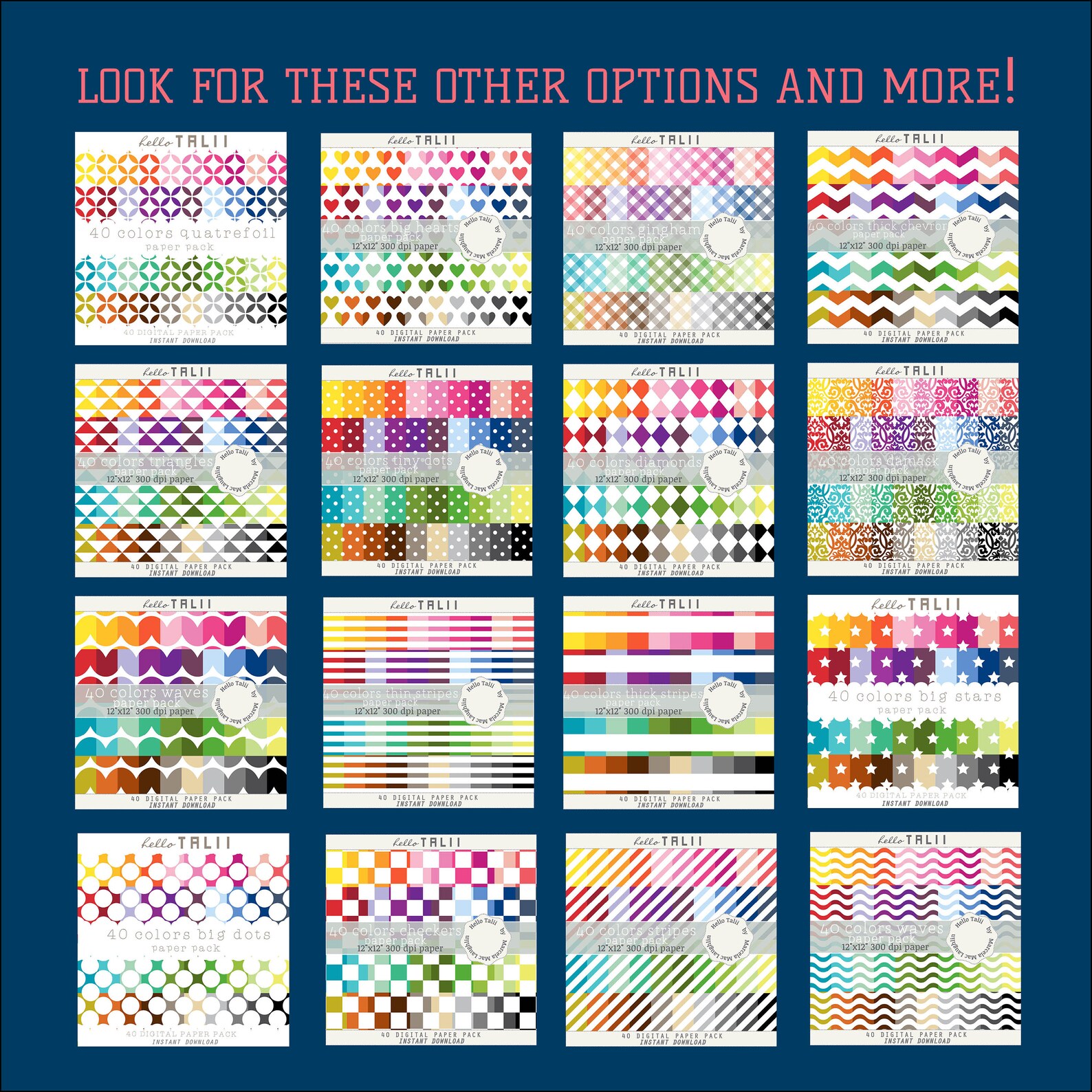 GINGHAM Digital Paper Crosshatch Backgrounds in Rainbow - Etsy