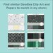 Chalkboard Doodles Clip Art- 101 WHITE CHALK DOODLES+ 3 Chalkboard ...