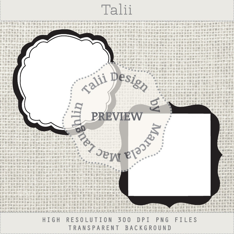 Handdrawn Frames CLIP ART LABELS- 16 Frames Labels Tags Hand Drawn ...