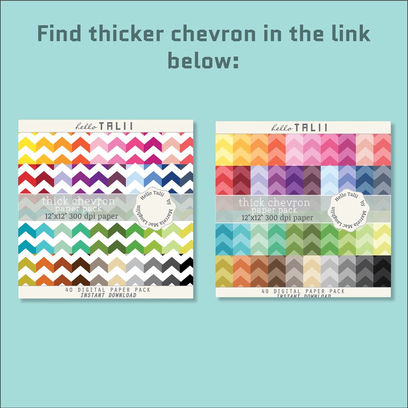 Thin Chevron DIGITAL PAPER Fine CHEVRON Backgrounds Rainbow - Etsy