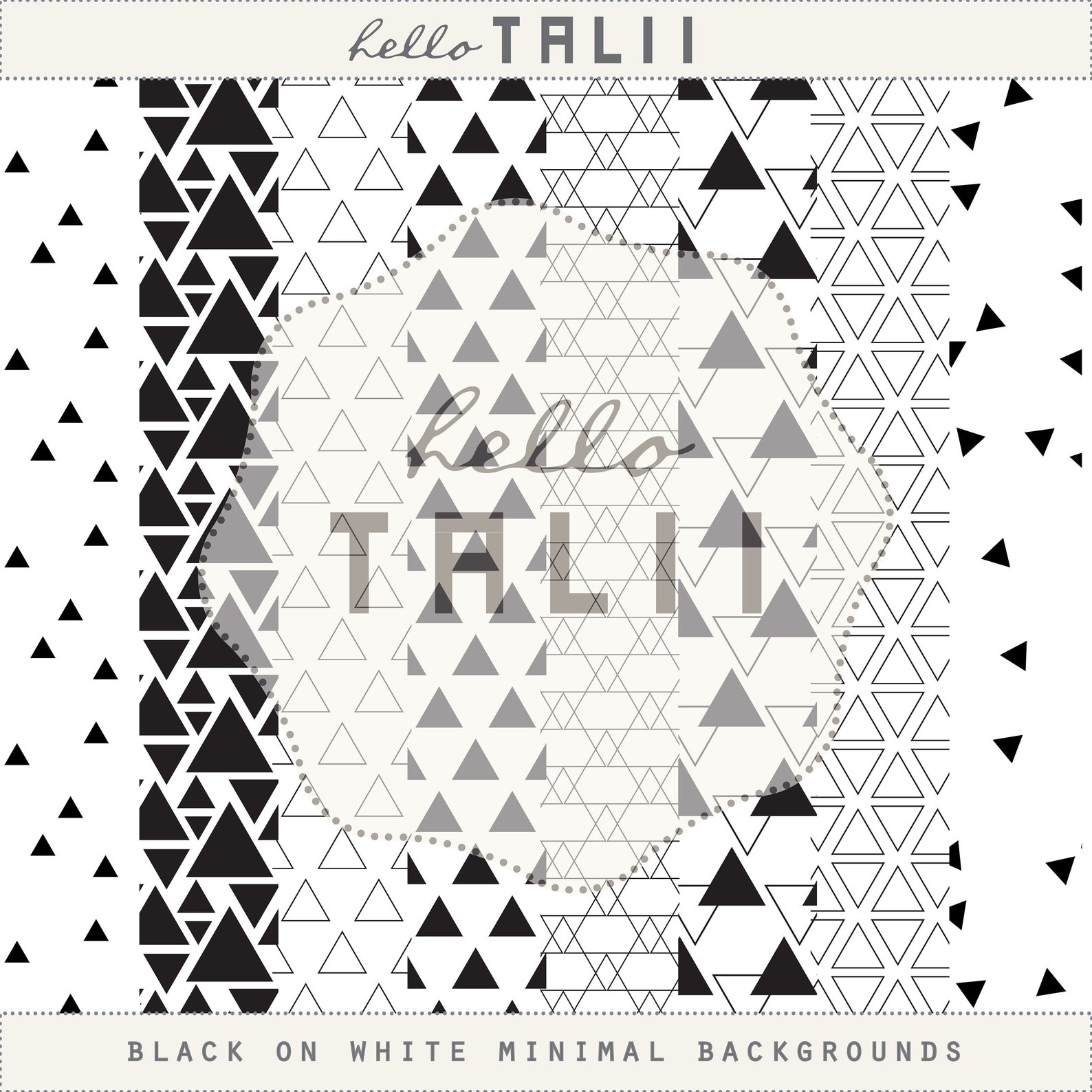 TRIANGLES Clipart Overlays Digital Paper Minimal Triangles | Etsy