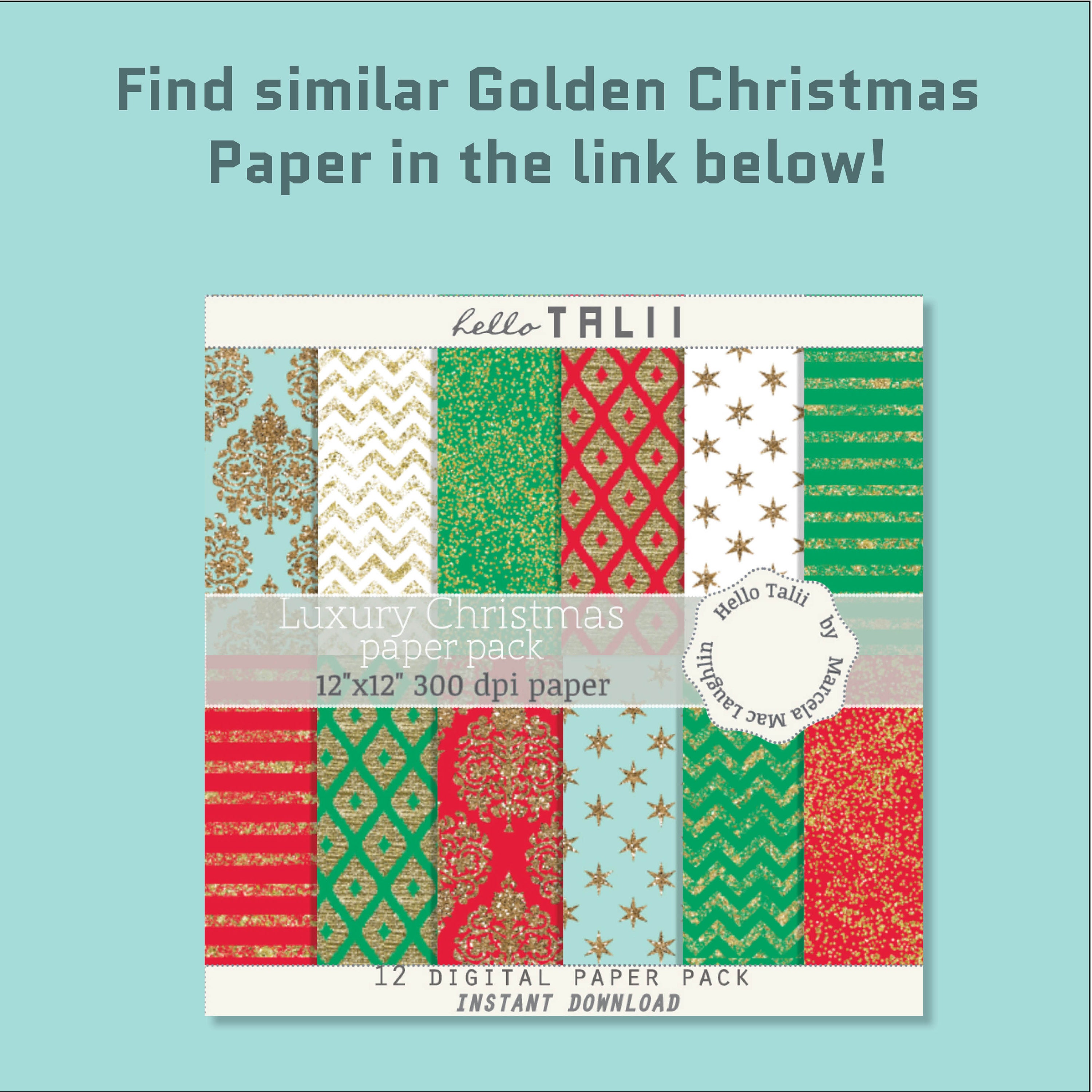 ESTRELLAS de NAVIDAD Papel Digital Estrellas brillantes sobre | Etsy