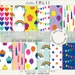 Rainbow Digital Paper RAINBOW PARTY- Rainbow Birthday Party Paper ...