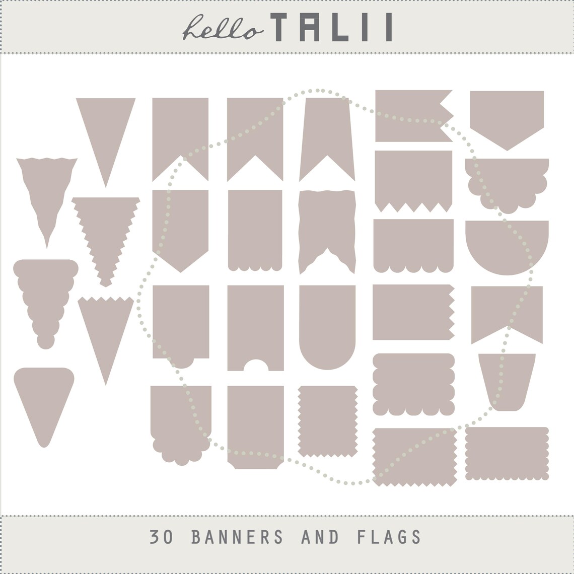 Banners SVG Digital Cut Files BUNDLE- Svg + Dxf + Eps + Png Die Cut ...