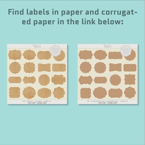 Paper and Cardboard Textures DIGITAL PAPER- Kraft Paper White Paper ...