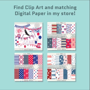 BUNTING Flags Clip Art 4th of JULY- Stars N Stripes American Flags ...