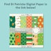 ST PATRICK'S Day BUNDLE Clipart + Digital Papers- Happy St Pat's Day ...