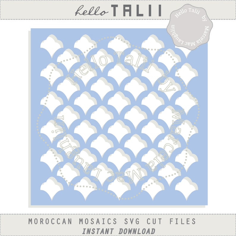 MOROCCAN Mosaics Stencil SVG Cut Files Arabic Tiles DIGITAL - Etsy