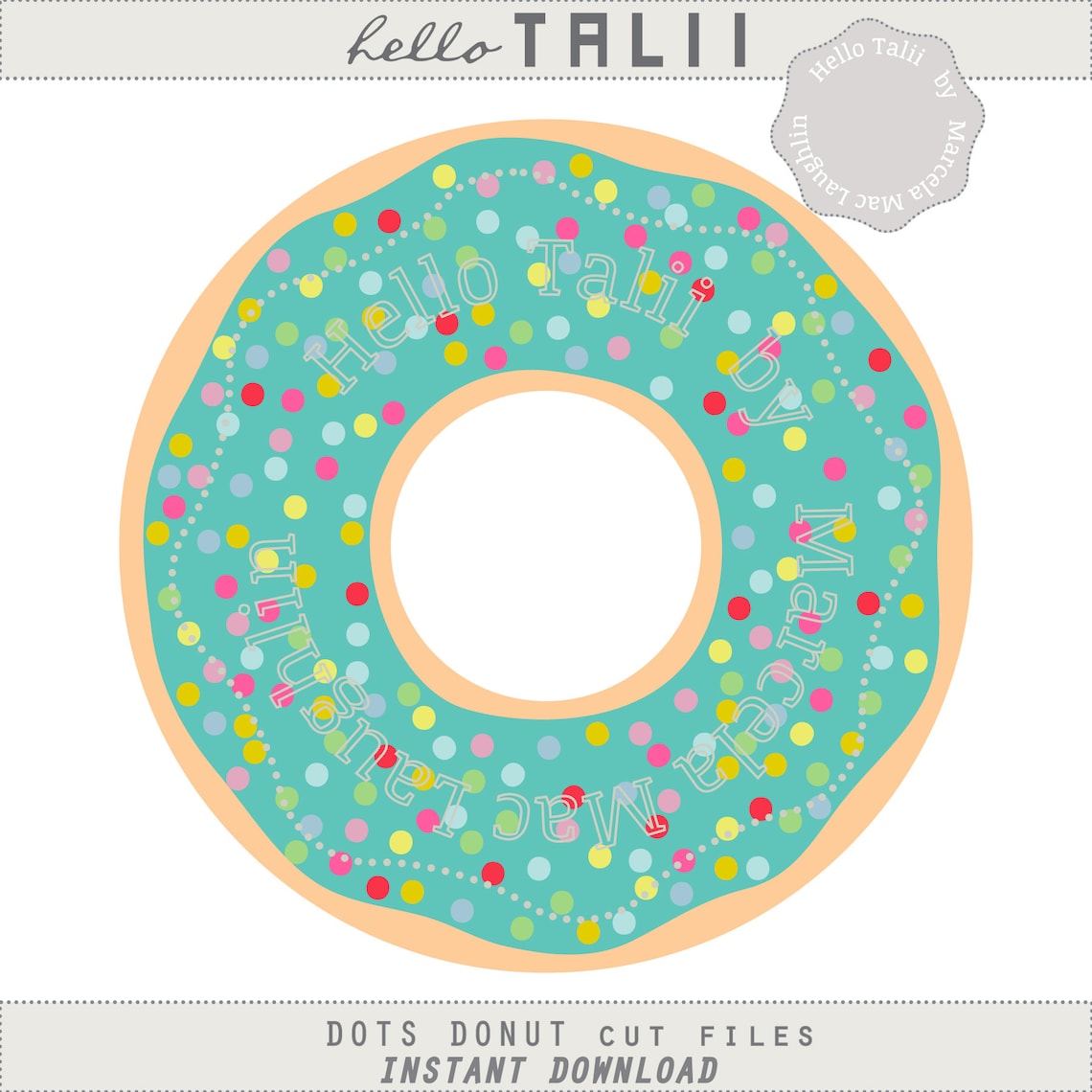 DONUT BUNDLE SVG Cut Files 4 Donuts Layered Svg With - Etsy