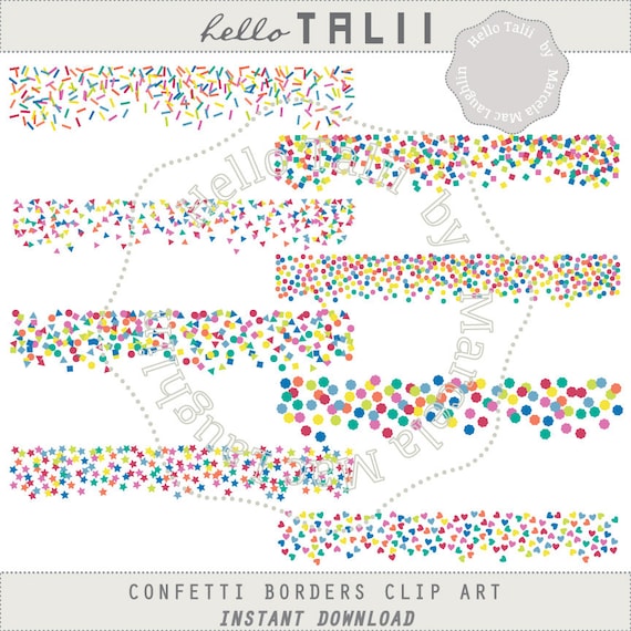 Confetti Top Border