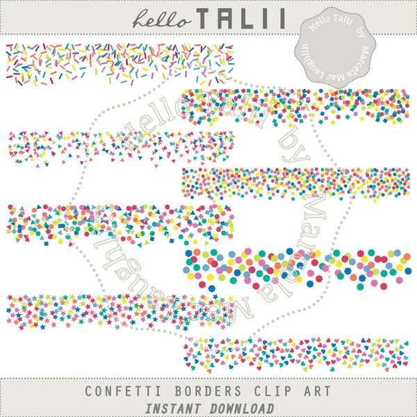 Rainbow Confetti - Etsy