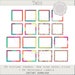 Pop Frames and Labels CLIPART and PRINTABLE SET Colorful Frames Labels ...