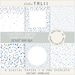 Watercolor BLUE and GOLD Dots Clipart Overlays- Polka Dots Confetti ...