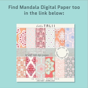 Flower Stencil MANDALA Svg Cut File + Clipart- DIGITAL Indian Flower ...