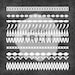 60 AZTEC BORDERS Clip Art- 60 Tribal Digital Borders in White+ 1 Black ...
