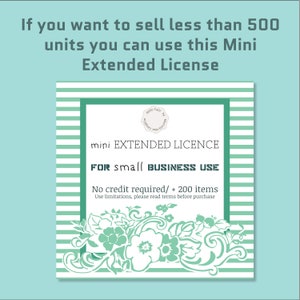 1 EXTENDED LICENSE for Commercial Use Add-on- No Credit Required ...
