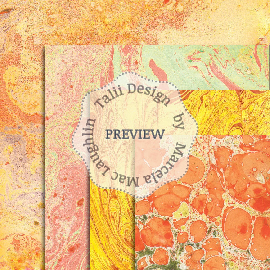 Sunny Marble DIGITAL PAPER Handmade Marble Paper Bright - Etsy