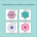 INDIAN FLOWER SVG Cut File- Mandala Embellishment Digital Round Flower ...
