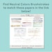 WATERCOLOR NEUTRAL COLORS Digital Paper- Neutral and Pastel Watercolor ...