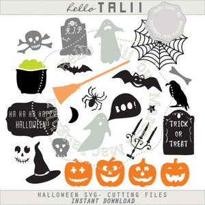 Halloween BUNDLE SVG Cut Files- Halloween Dxf + Svg + Png + Studio3 for ...