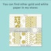 GOLD DIGITAL PAPER White and Gold Glitter Backgrounds Damask - Etsy